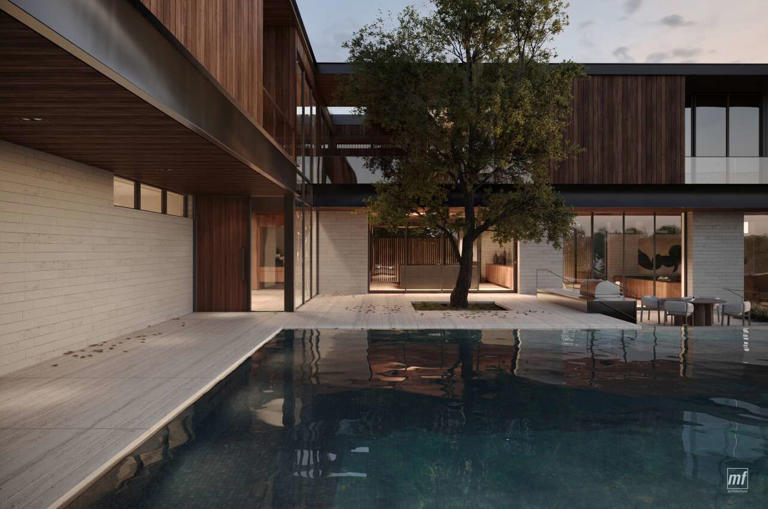 Unbuilt $7M Austin home comes with award-winning dock, infinity pool ...