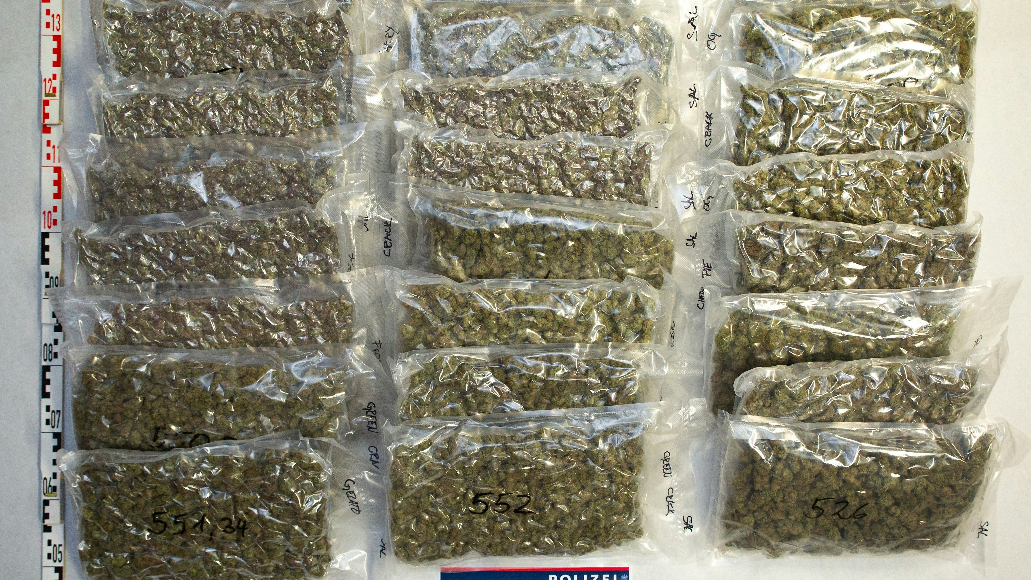 Lenker schmuggelte 13 Kilo Cannabis nach Österreich