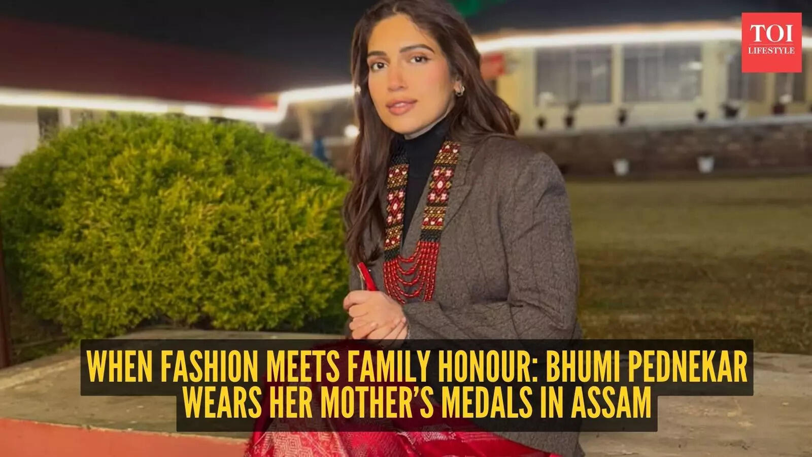 Wrapped in red, rooted in history - Bhumi Pednekar embraces heritage ...