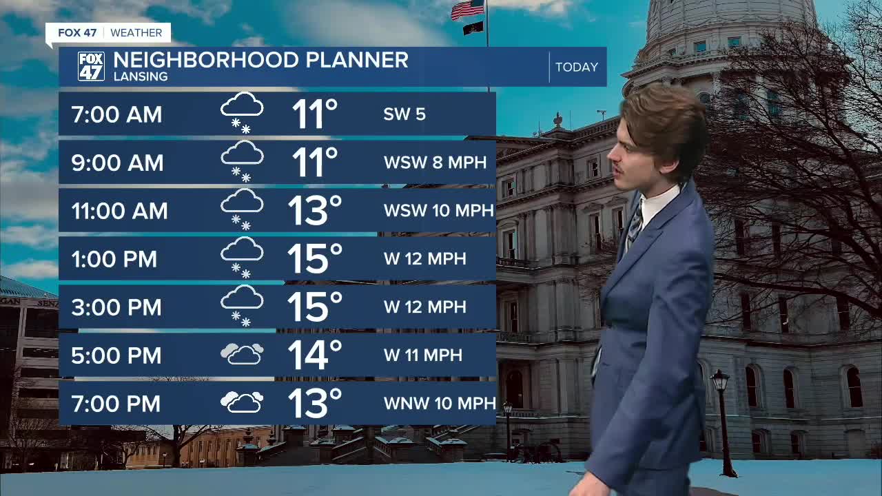 The cold continues across Mid-Michigan with a few chances for snow ...