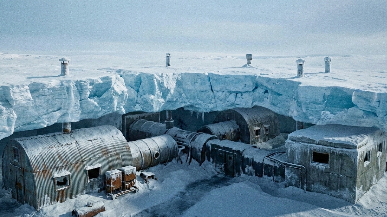 A cold war nuclear base found beneath Arctic ice