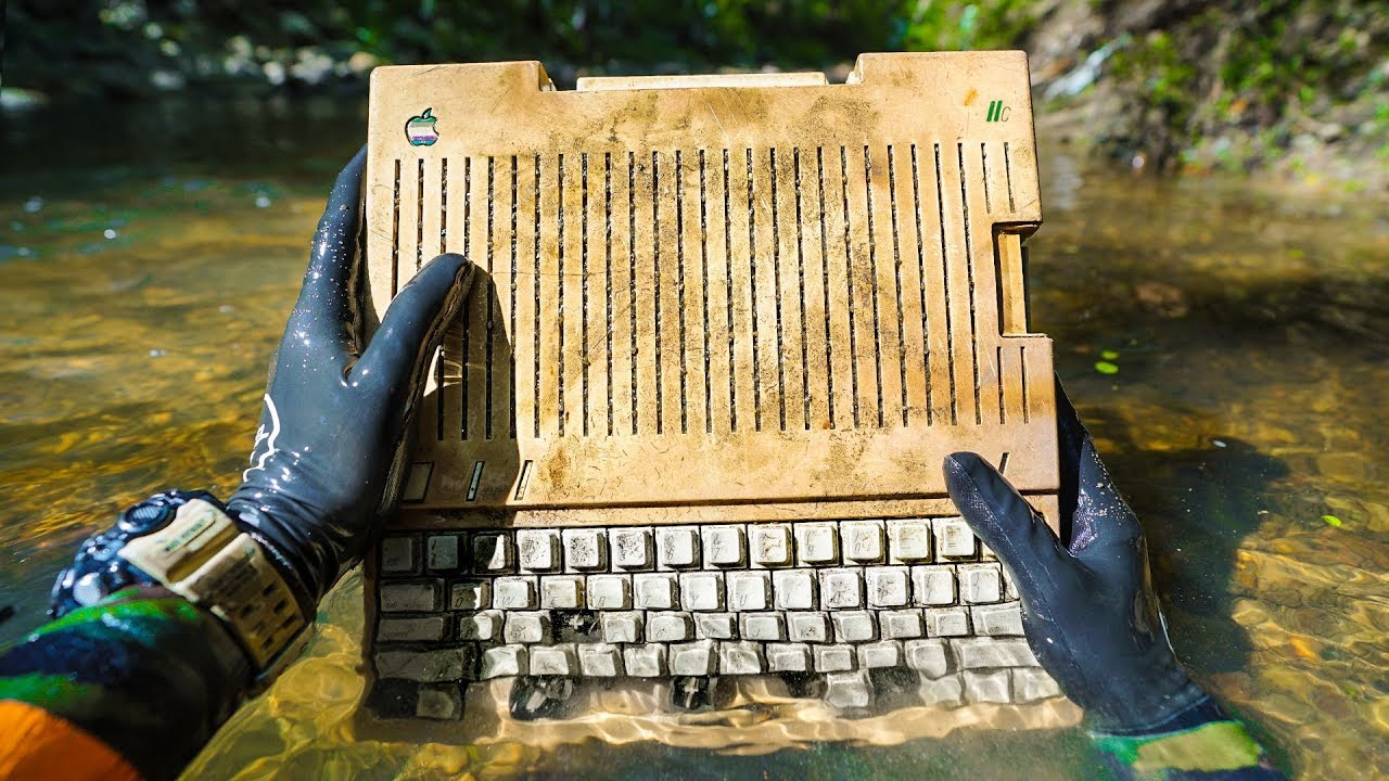 Old MacBook Pro found at the bottom of a river