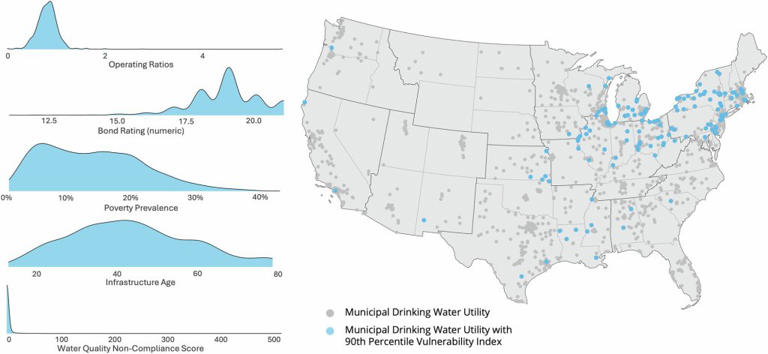 Map reveals America’s most vulnerable drinking water utilities