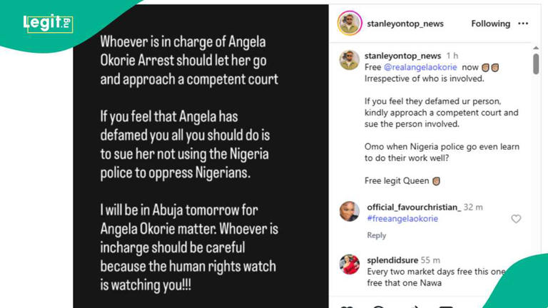 Angela Okorie's alleged arrest: Nollywood producer demands release as ...