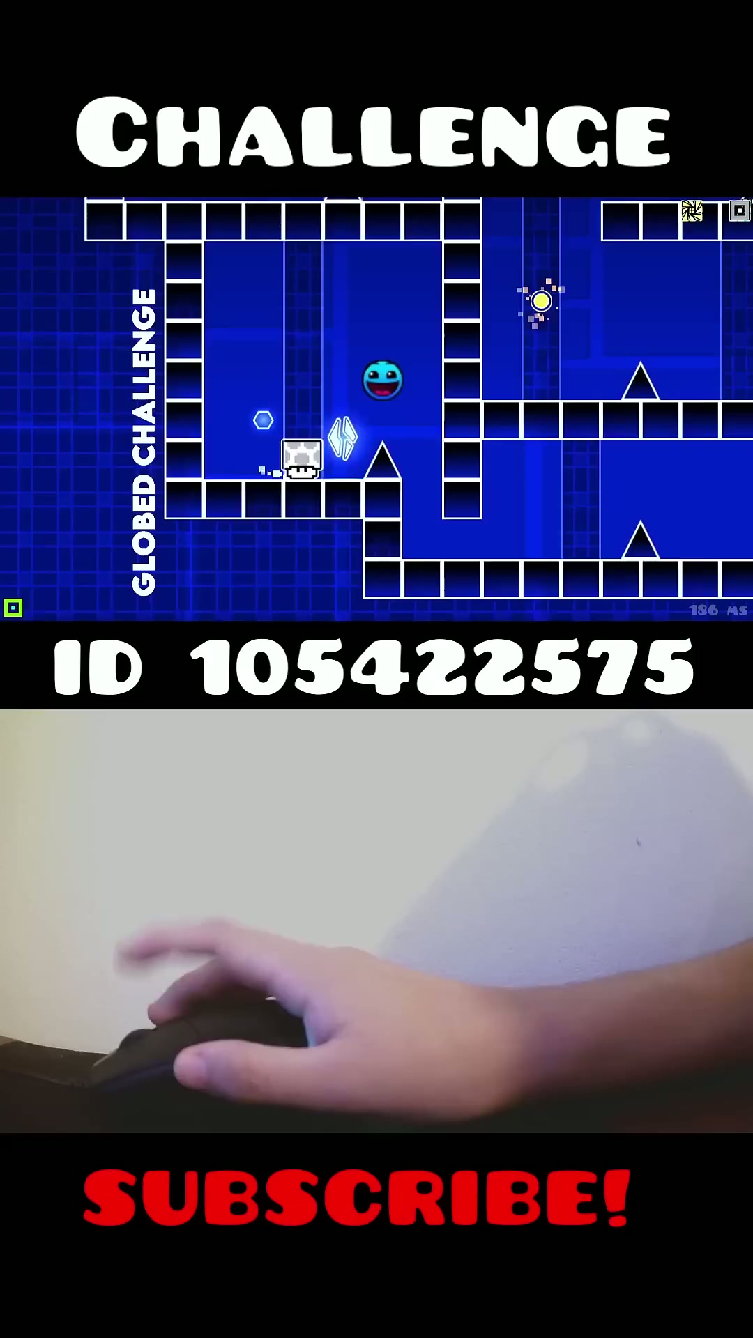 I tried globed challenge for 3 days and found out #geometrydash # ...