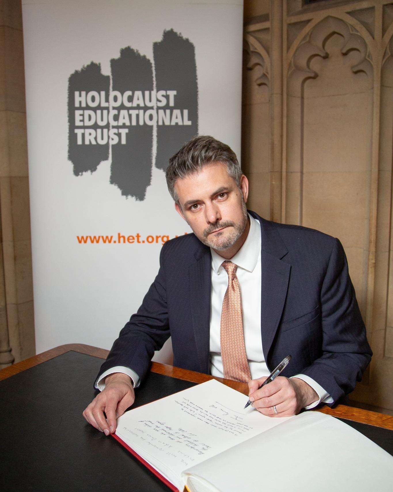 High Peak MP Jon Pearce 'humbled' at new diplomatic Holocaust position