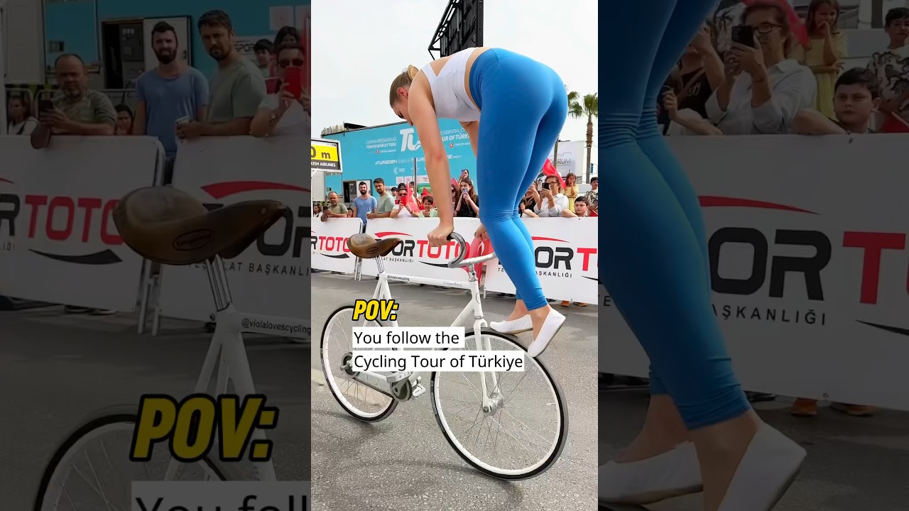 You follow a bike race and then see this 😳