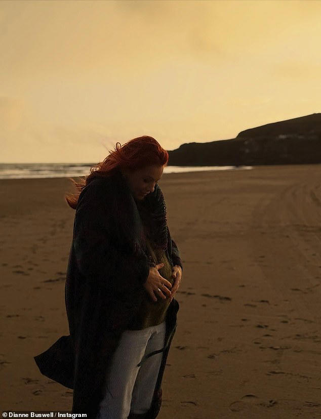 Dianne Buswell shows off blossoming baby bump as she films new TV show ...