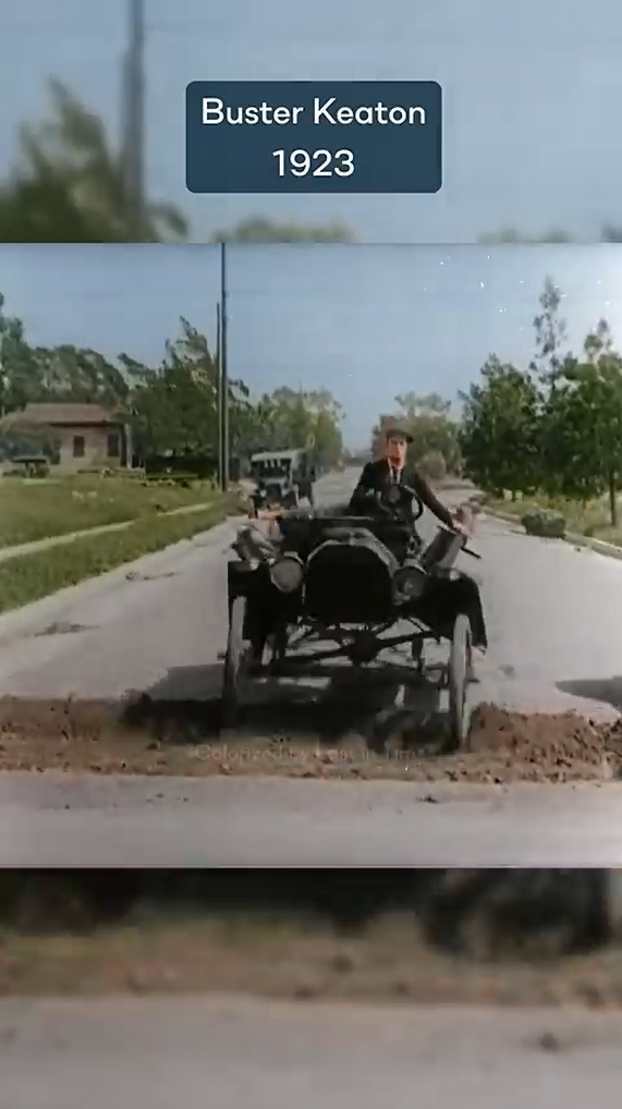 Classic Buster Keaton stunt from 1923