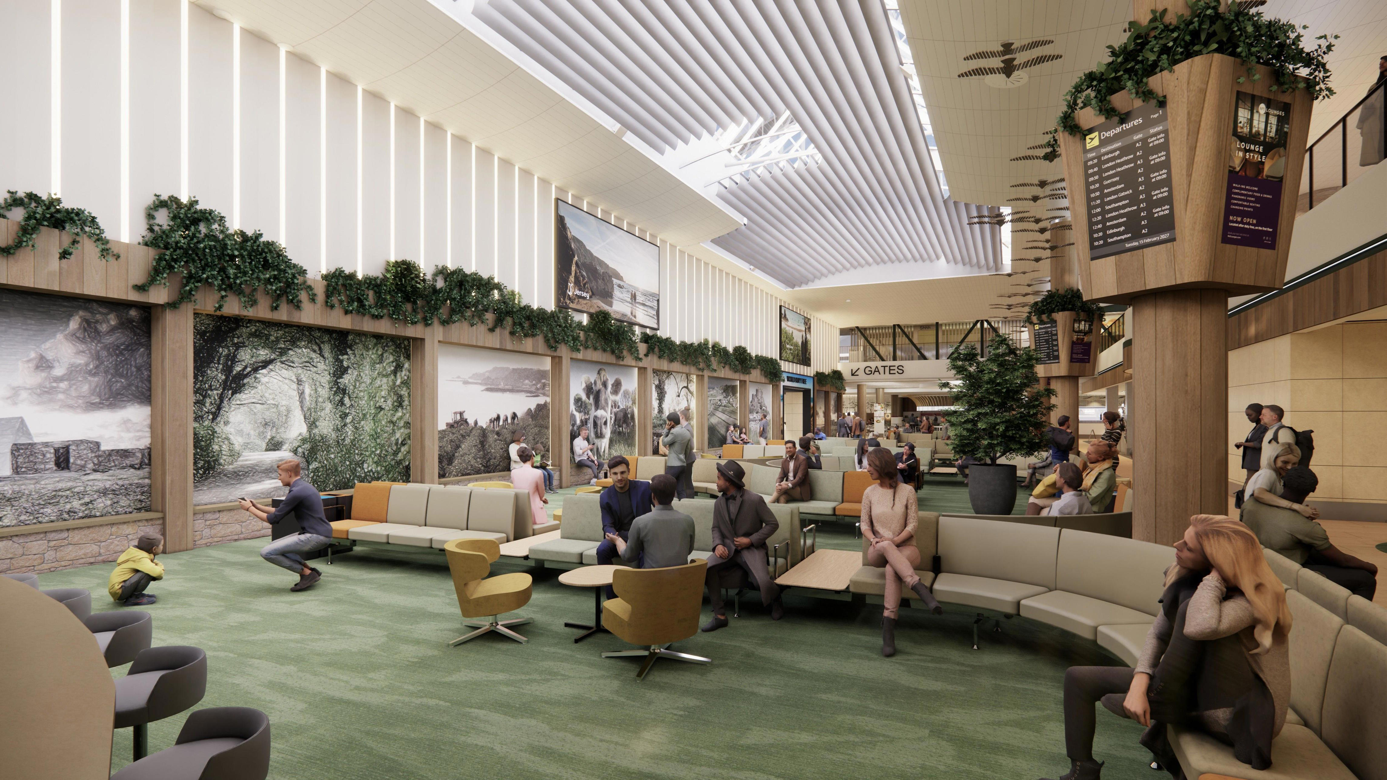 Work to upgrade airport departure lounge under way