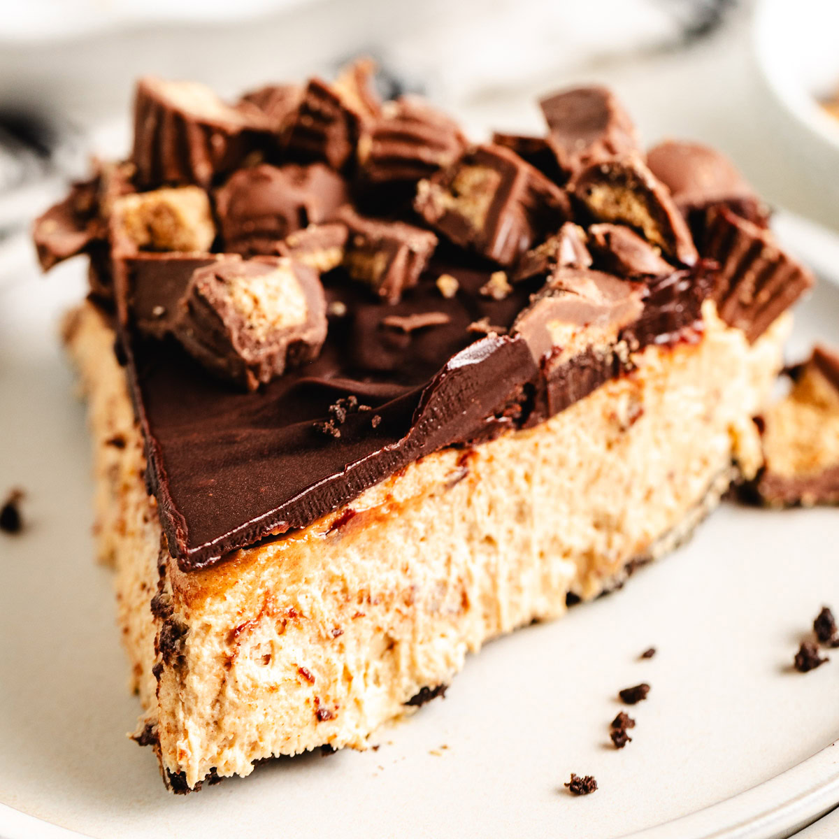No-bake peanut butter cup pie
