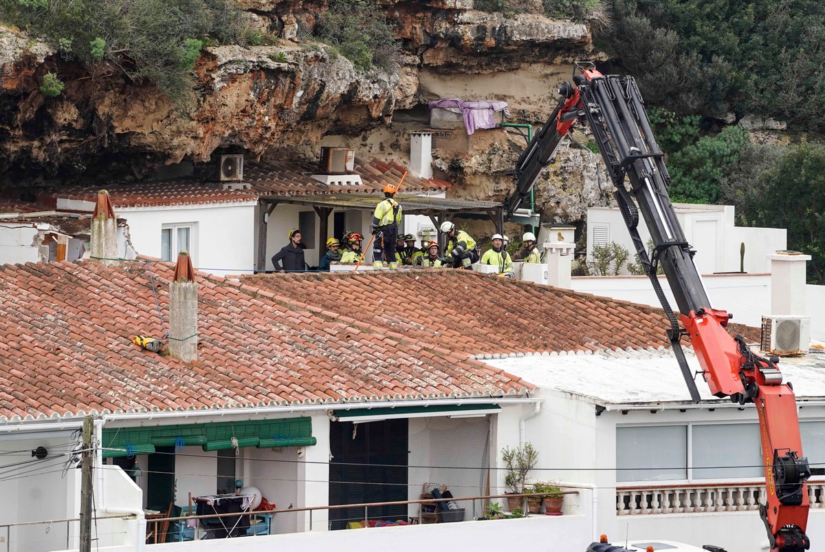 Man killed after 20-tonne rock falls on house in Menorca in storm
