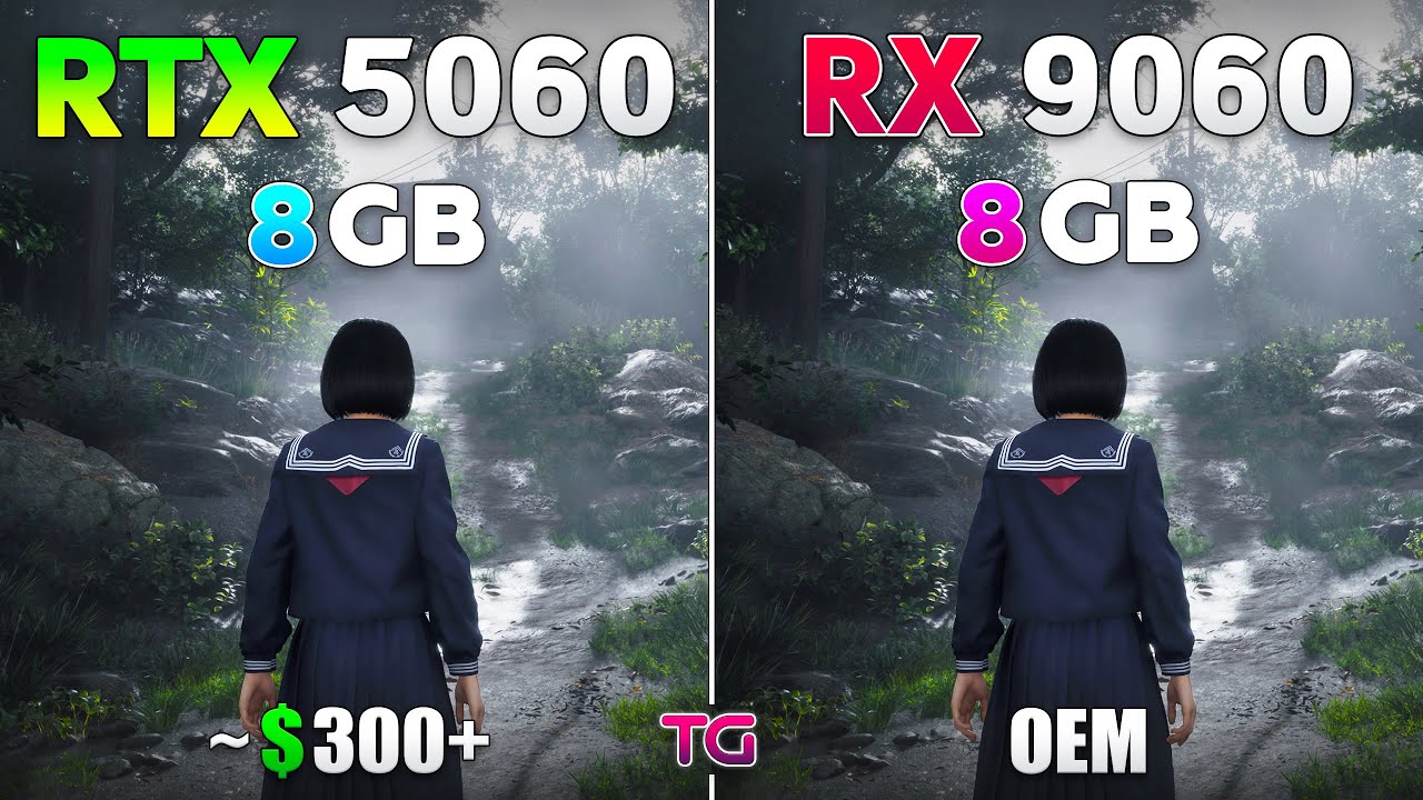 RTX 5060 vs RX 9060 - Test in 10 games