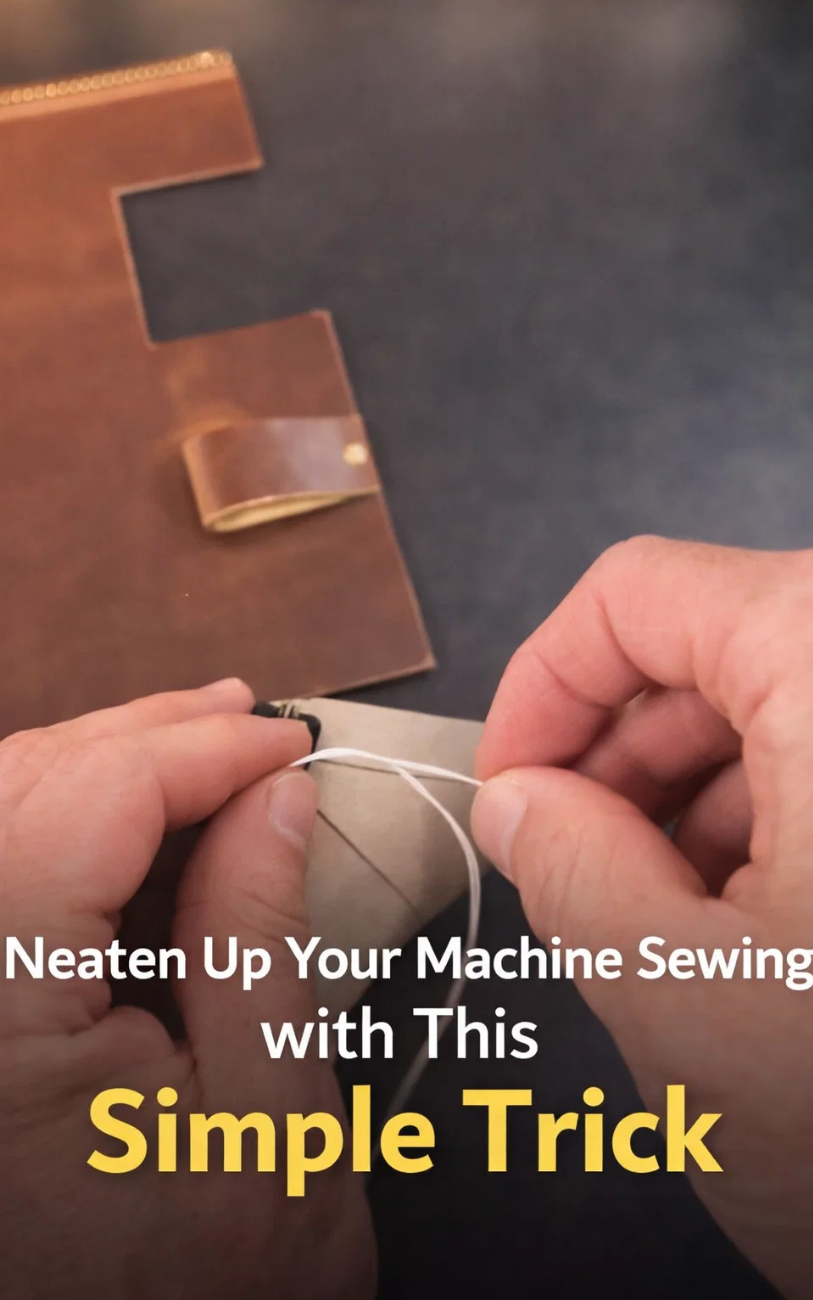 Neaten up your machine sewing with this simple trick