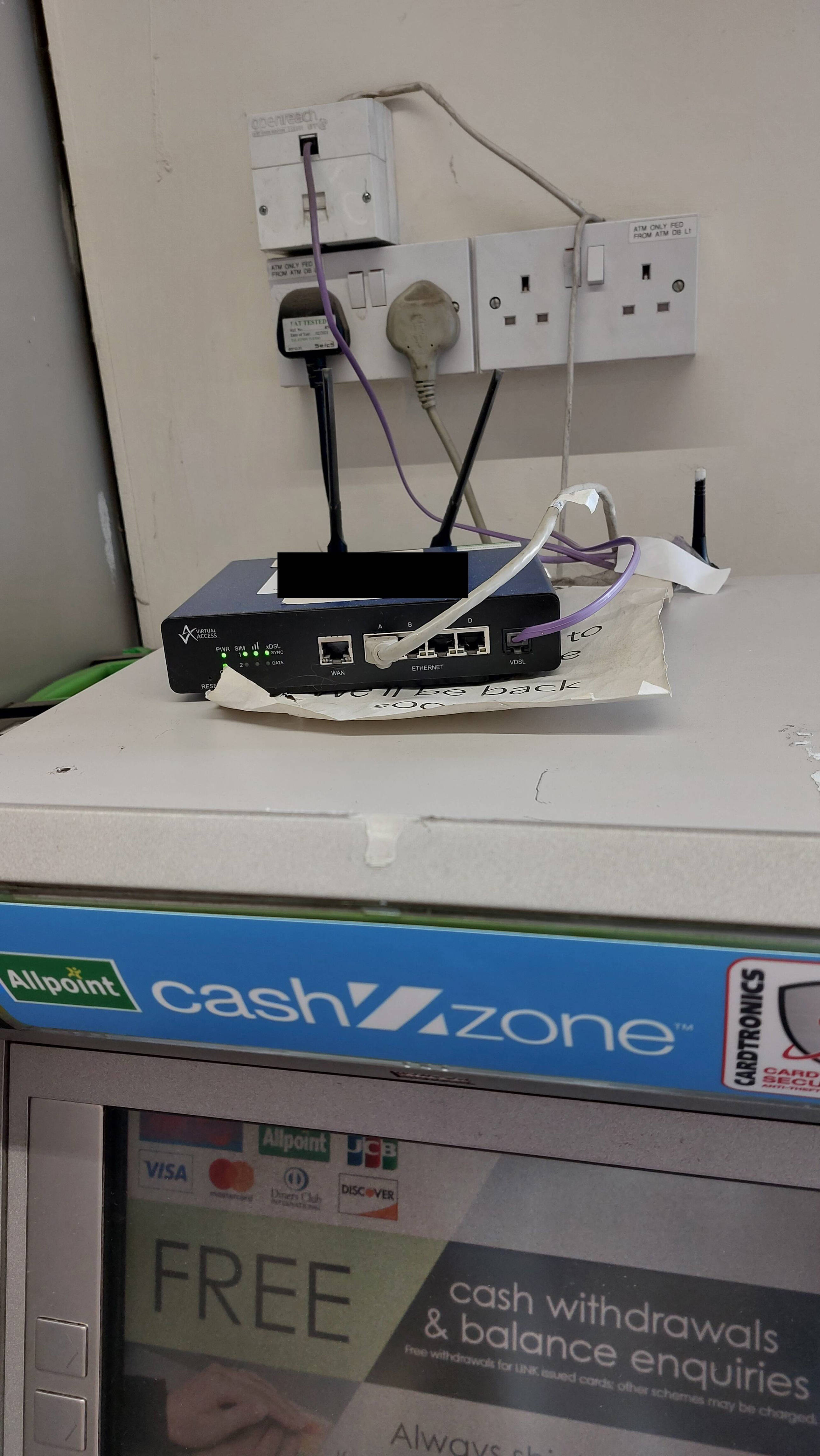 ATM flashes a port or two for the enterprising hacker