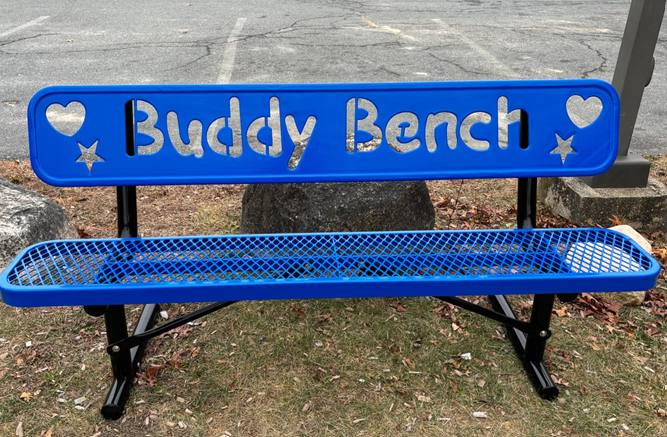 How Sippican’s new buddy benches help students find friends