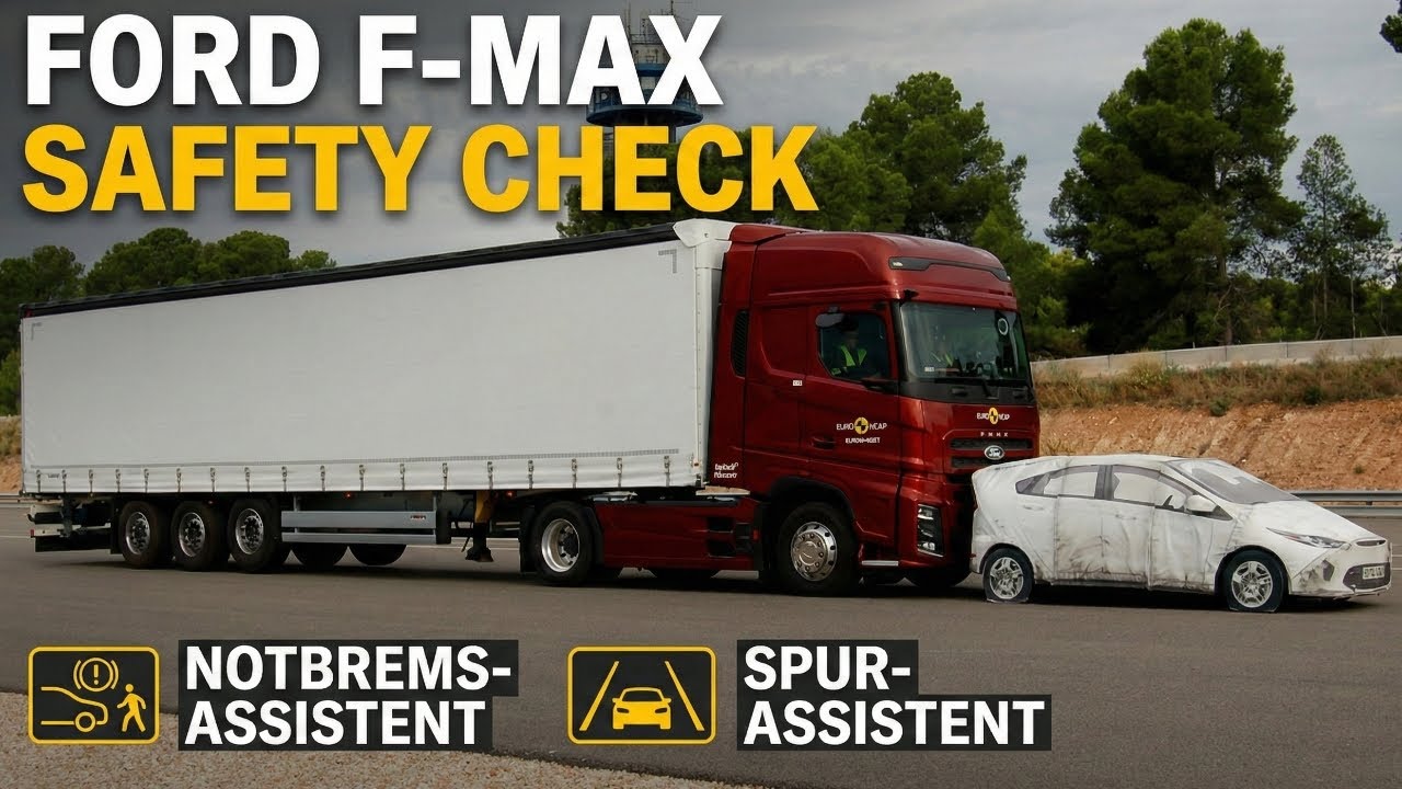 2026 Euro NCAP safer trucks & vans prüft Ford F-MAX im Realbetrieb