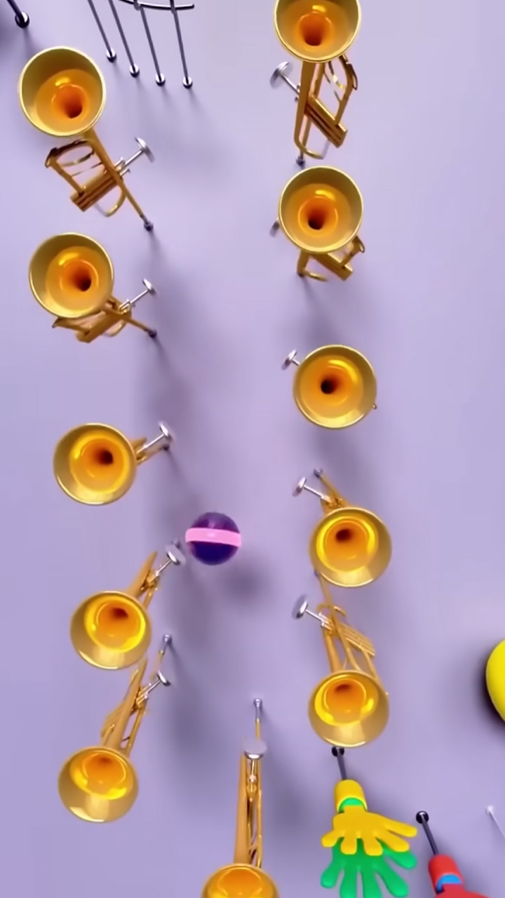 Marble vs real instruments: If you feel happy music experiment