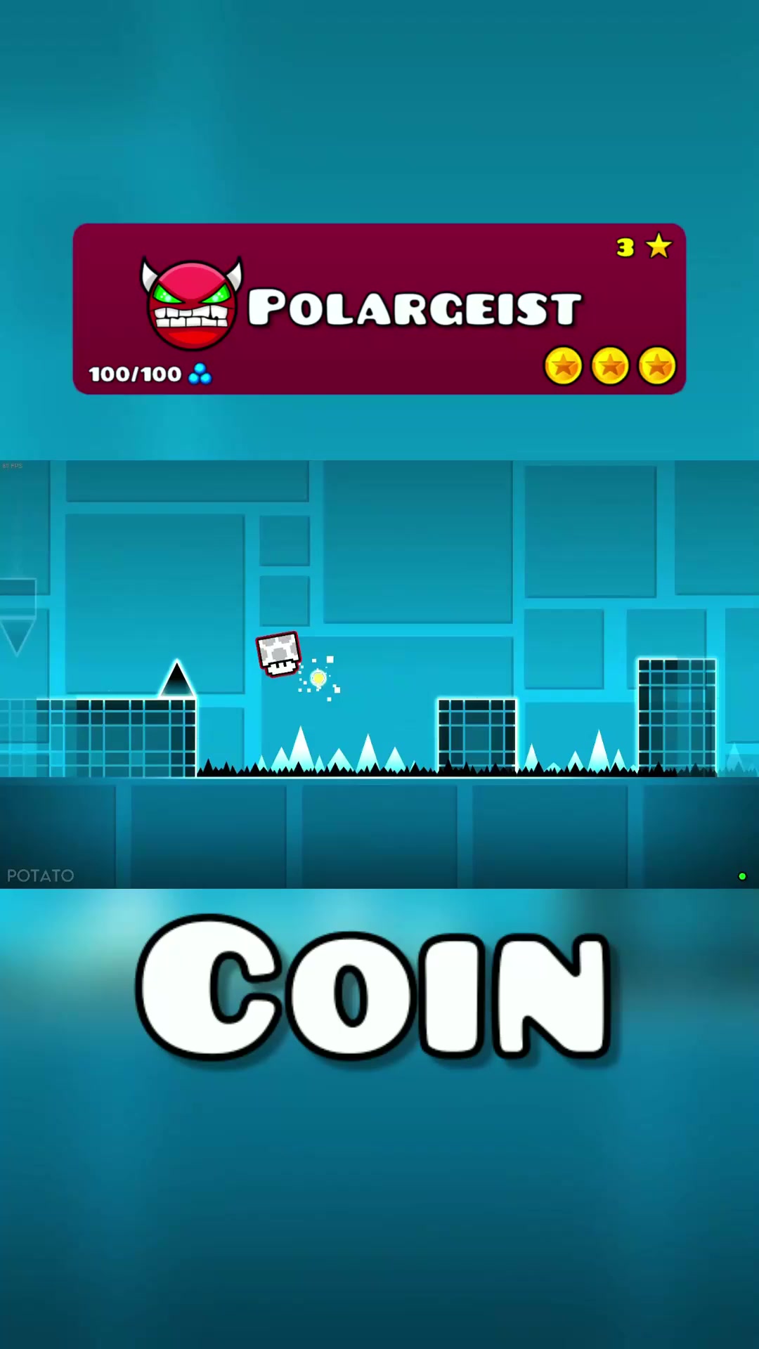 Geometry Dash easy coin? #shorts #deluxe12