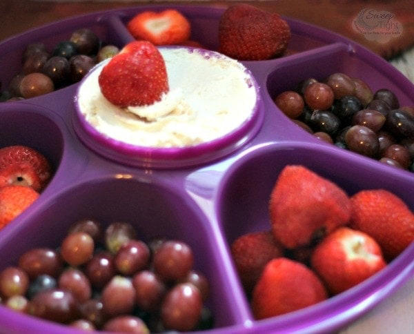 Cake batter fruit dip in my new Tupperware