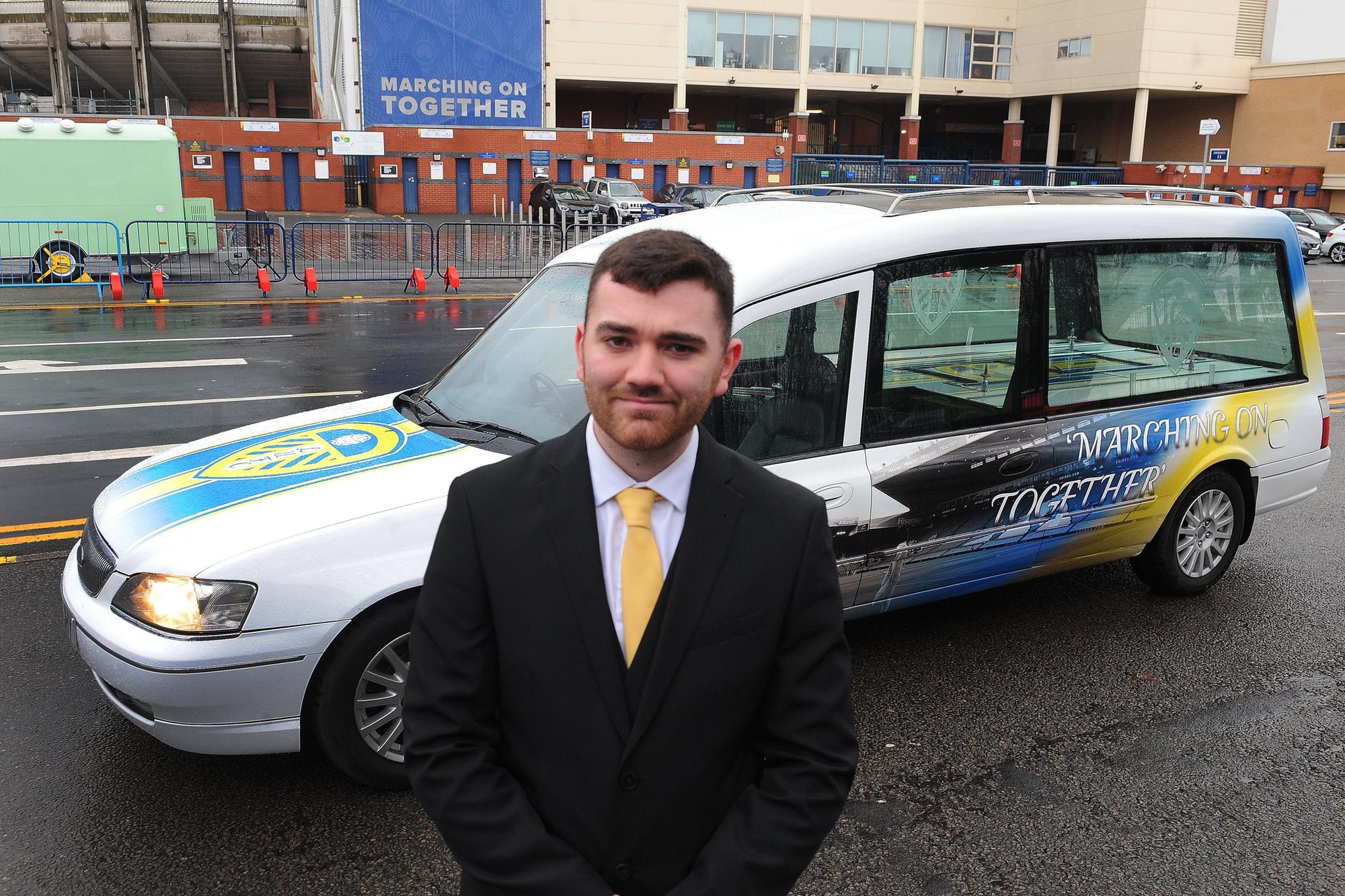 Leeds United: Undertaker creates hearse fit for fans of iconic Premier ...