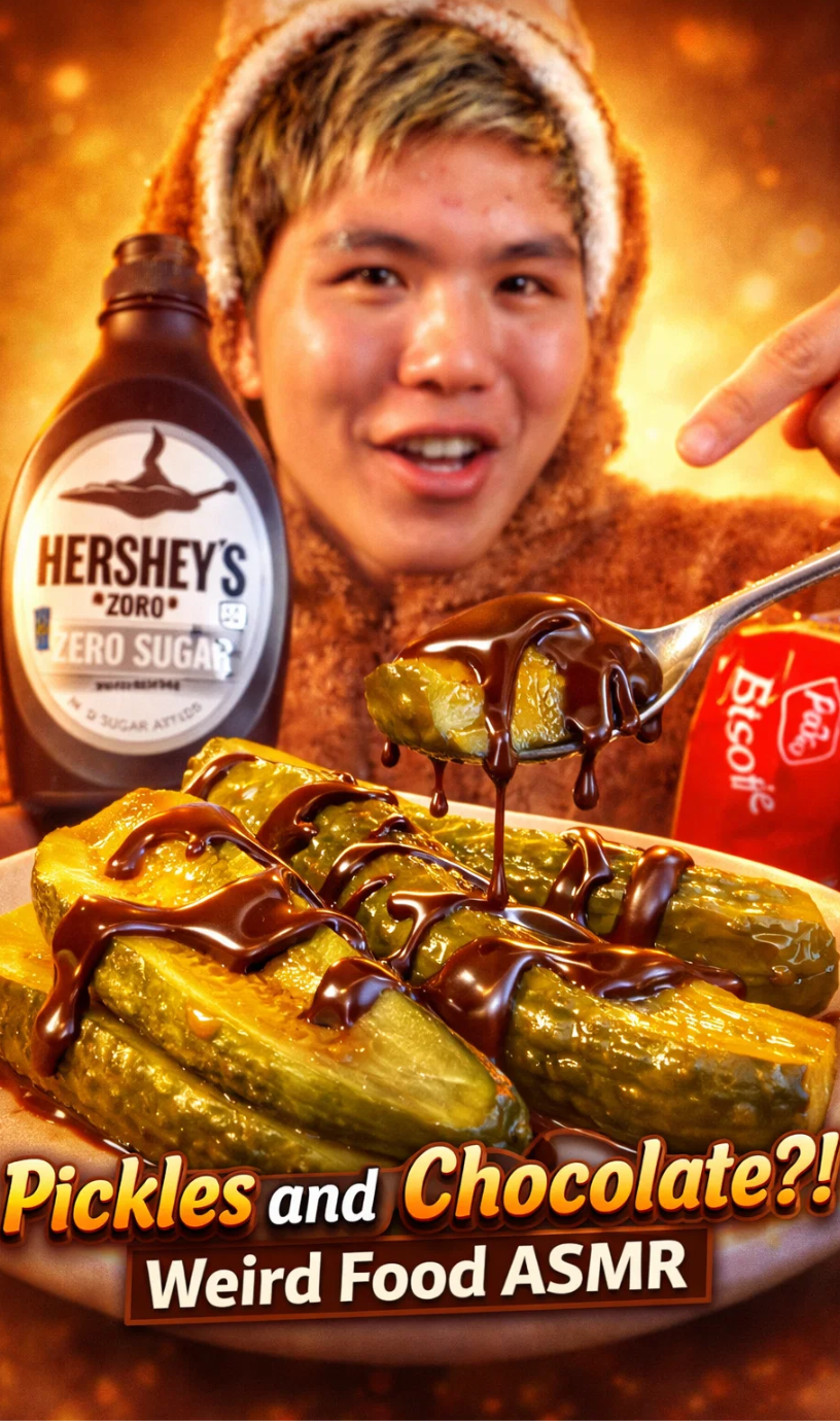 Pickles and chocolate? | Weird food ASMR