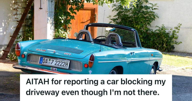 Woman came home after Christmas and found a car blocking her driveway ...