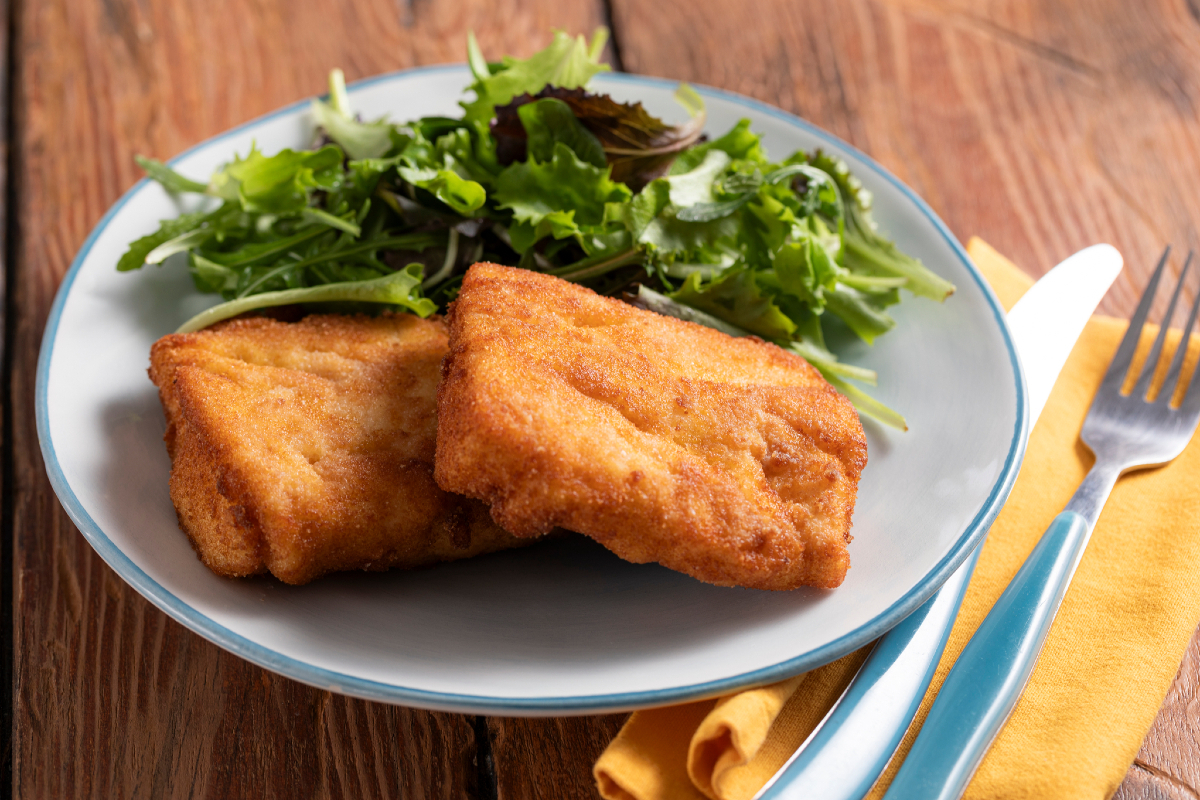 Deep-fried cod
