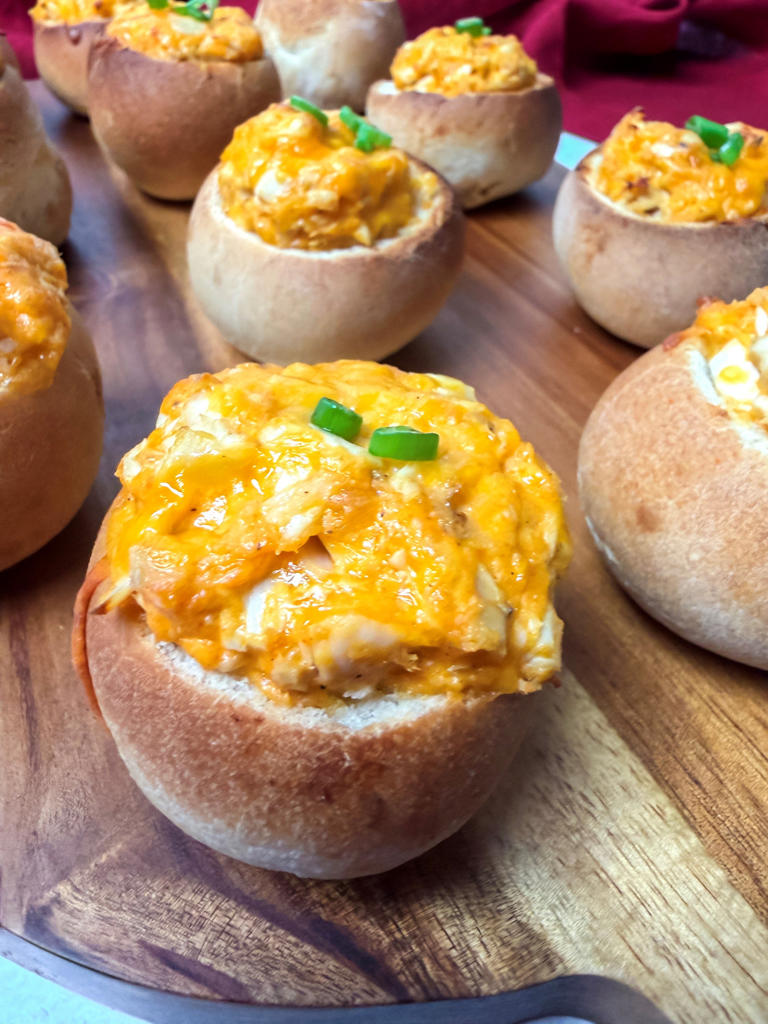 Need game day snacks? Warm up the party with Buffalo chicken bites