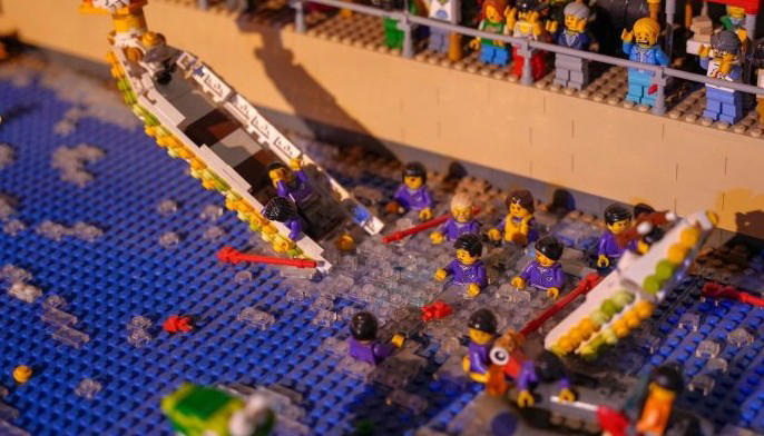 Lego exhibit featuring Statue of David, Mona Lisa extends Manila run