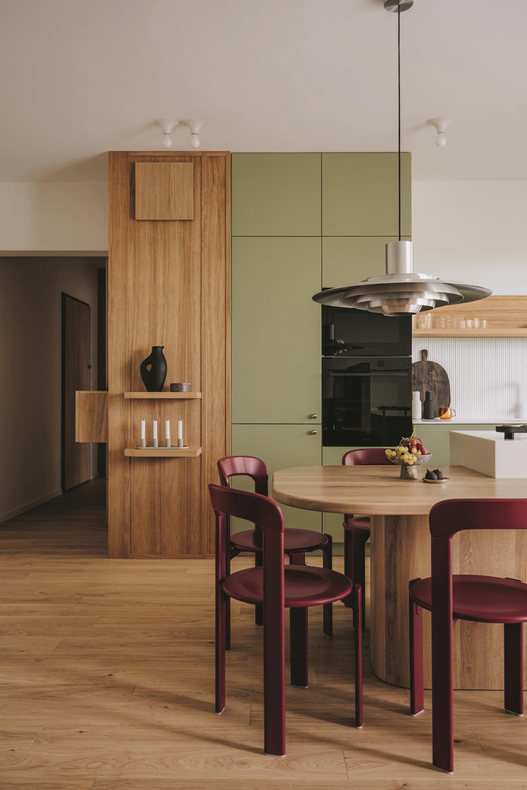 Sorry to sage green kitchens, but 'Matcha Green' is the cabinet color ...