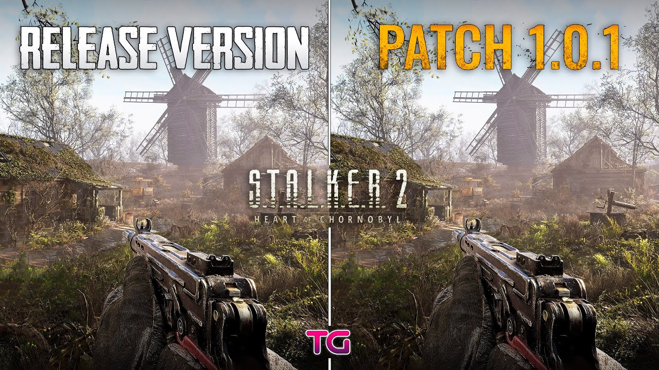STALKER 2 patch 1.0.1 vs release version - performance comparison