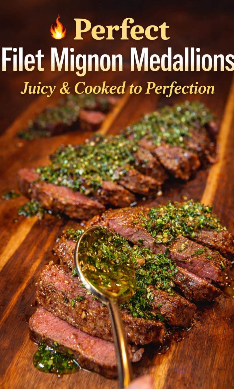 Perfect filet mignon medallions | Juicy & cooked to perfection