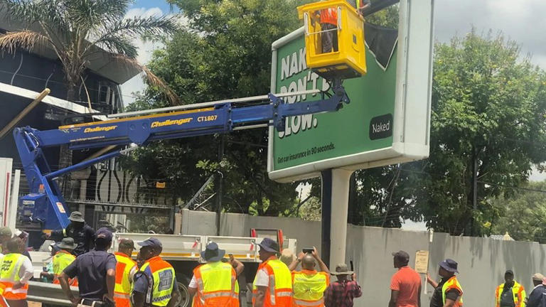 Crackdown in Johannesburg: Battle against illegal billboards and ...
