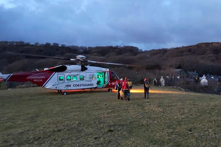 Horror as zip wire snaps in old mine complex as rescue helicopter ...