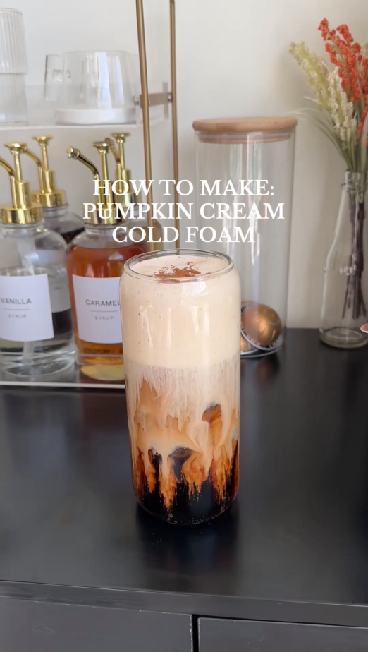 Homemade pumpkin cream cold foam that impresses everyone