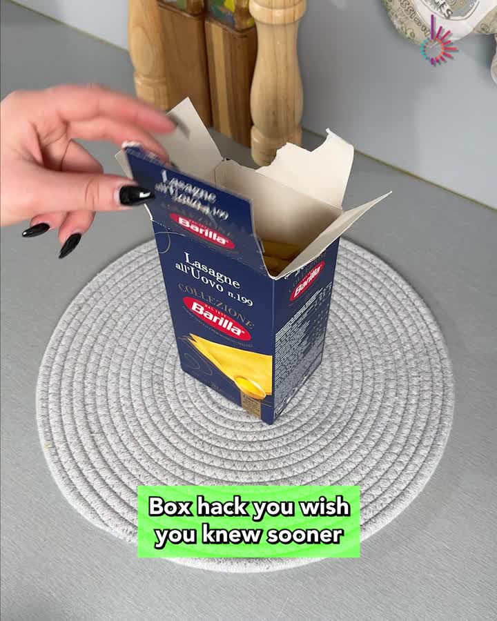 DIY pasta box seal trick🍝