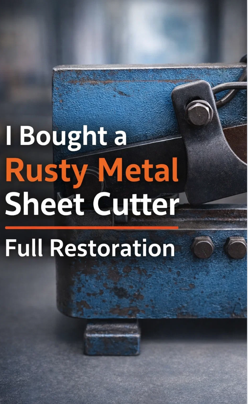 I bought a rusty metal sheet cutter | Full restoration