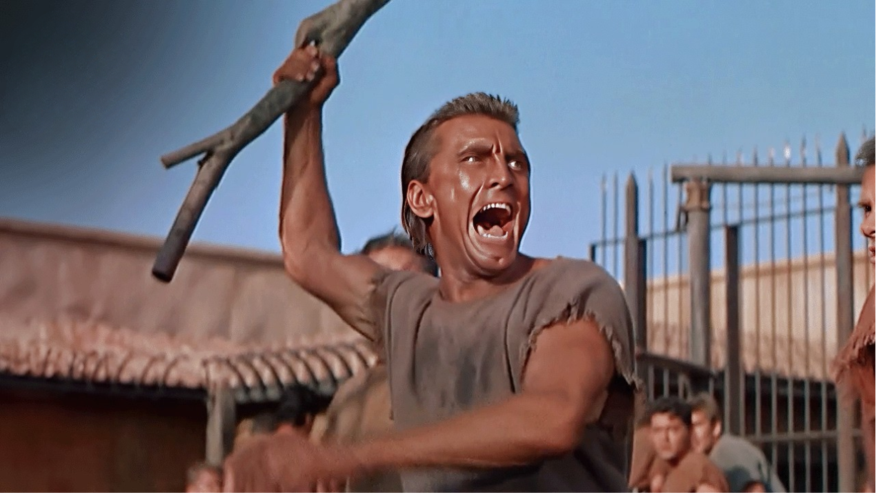 Spartacus sparks the rebellion - Spartacus (Kirk Douglas)