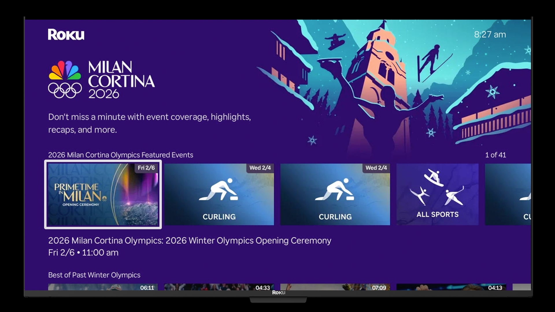 Roku launching NBC Winter Olympics experience
