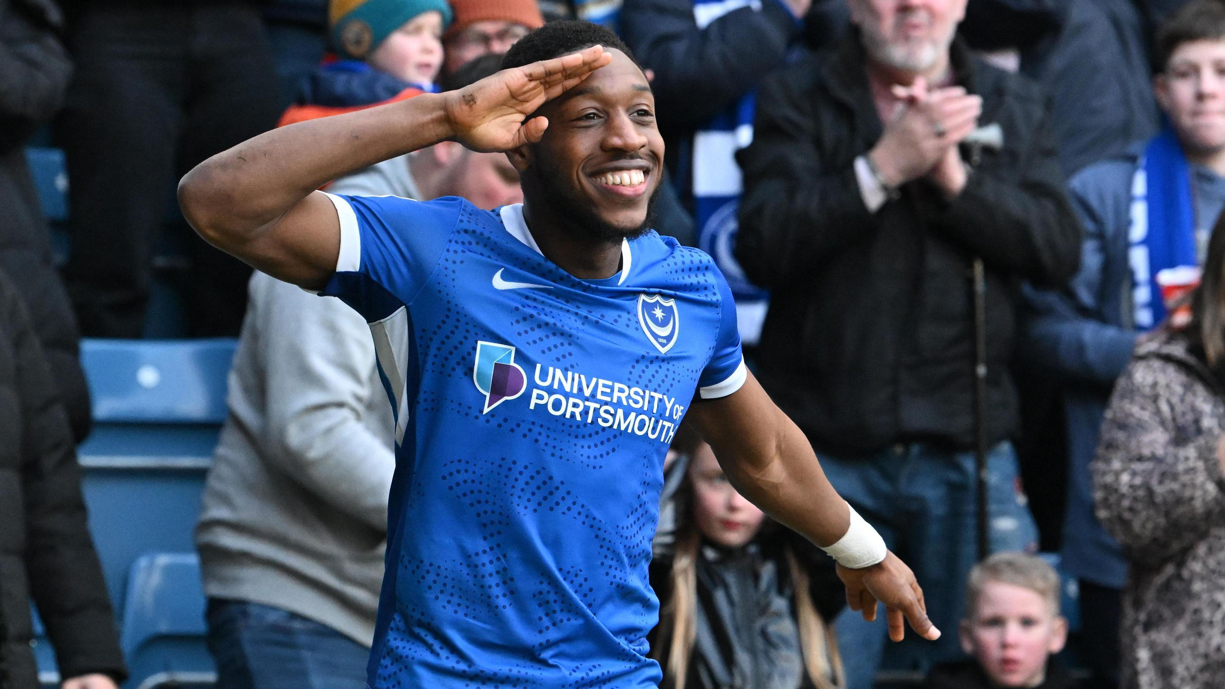 Pompey 'moving in the right direction'