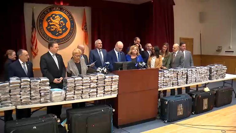 Almost 700 pounds of cocaine seized in massive drug bust on Long Island ...