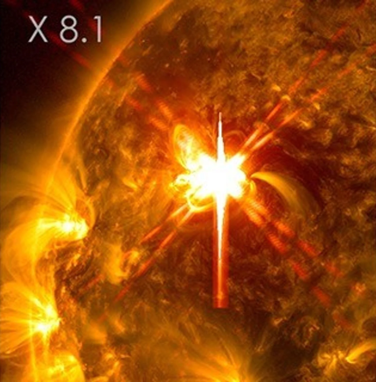 Space scientists capture sun firing four massive solar flares
