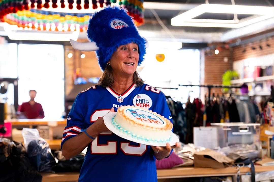 Therese Forton-Barnes soaking in Super Bowl experience as Bills' fan of ...