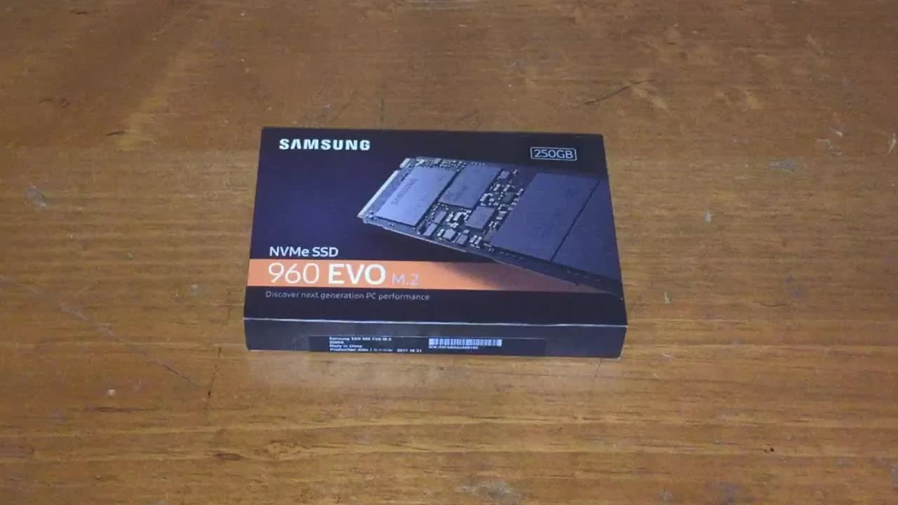 Samsung 960 EVO unboxing