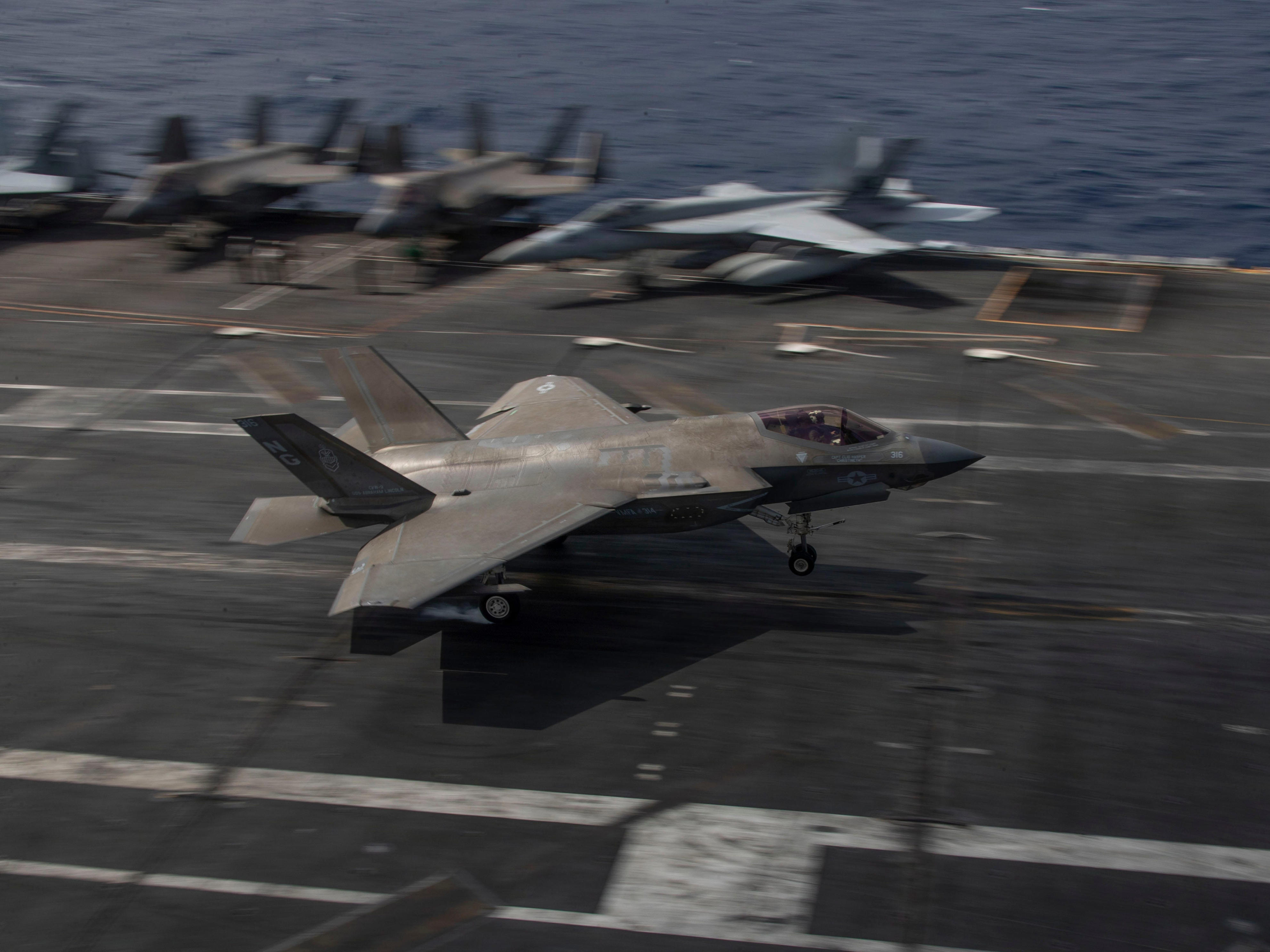 An F-35 stealth fighter shot down an Iranian drone flying toward a US ...