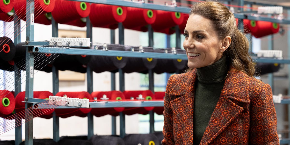 Kate Middleton visits Welsh textile mills, including a denim maker made ...