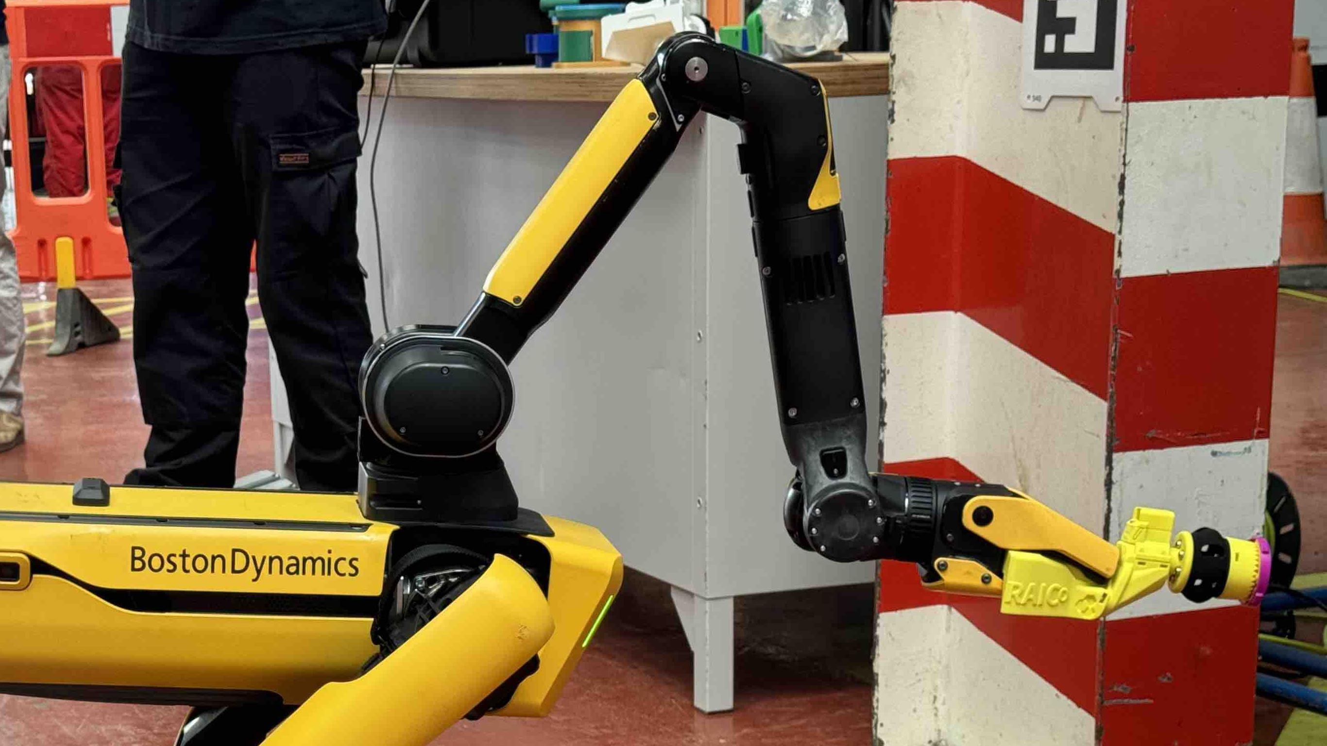 Four-legged robot trailled to monitor radiation