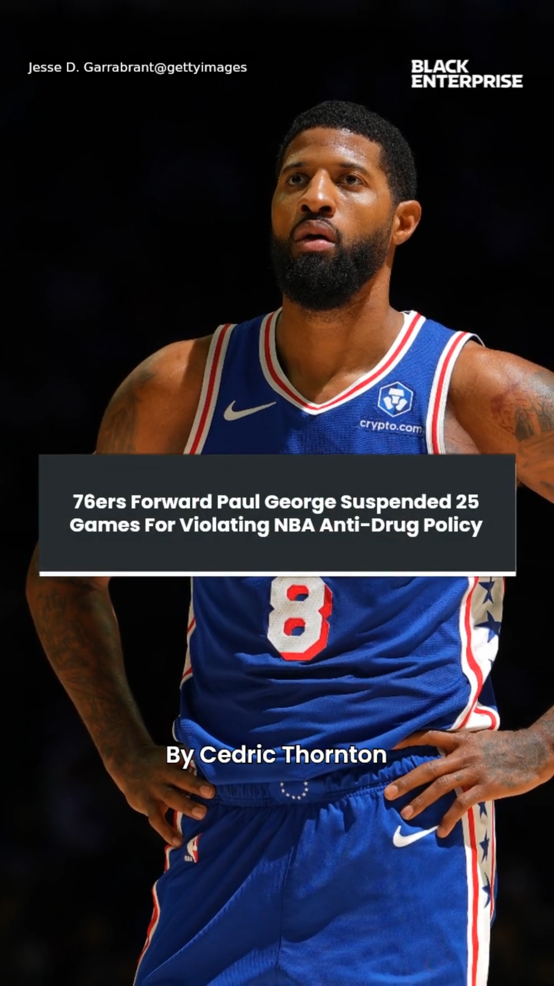 76ers forward Paul George suspended 25 games for violating NBA anti ...