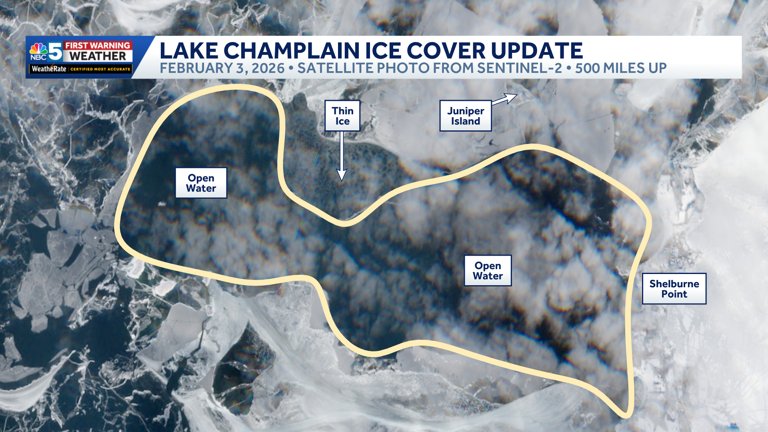 Lake Champlain nearing ice closure - what this means